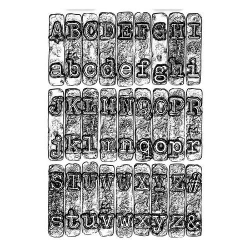 Typewriter 3D embossing folder from Tim Holtz / Sizzix
