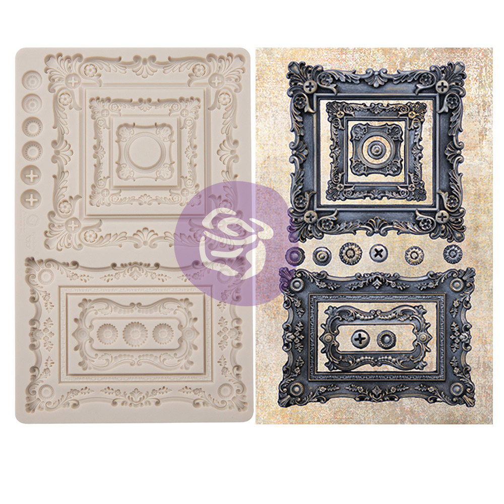 BAROQUE FRAMES mould 5x8 - Gjutform med ramar från Finnabair Prima ...