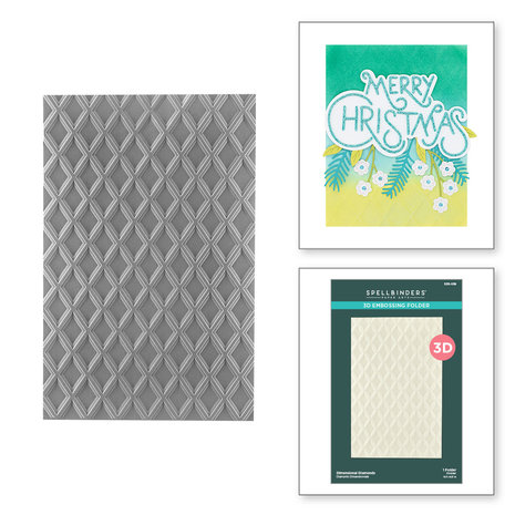 Dimensional Diamonds 3D Embossing Folder - Embossingfolder med diamantrutemönster från ...