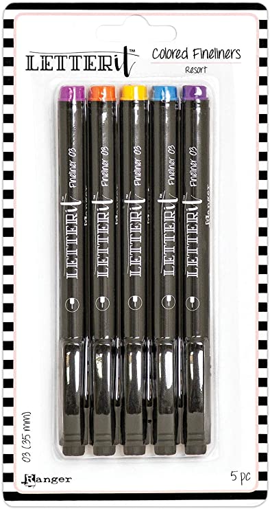 Fineliners Letter it resort pen set - 5 st pennor från Ranger ink