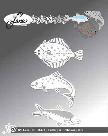Fish Cutting & Embossing Die set from By Lene