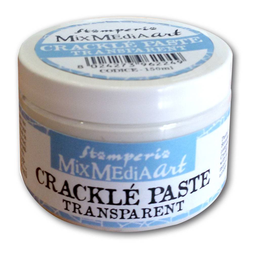 TRANSPARENT Crackle paste - Genomskinlig krackeleringspasta från ...
